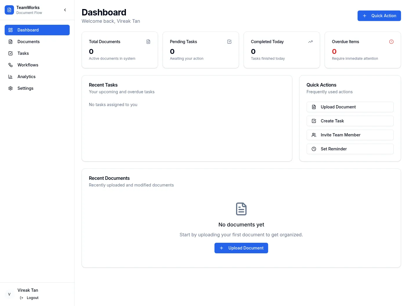 TeamWorks Document Flow Manager១