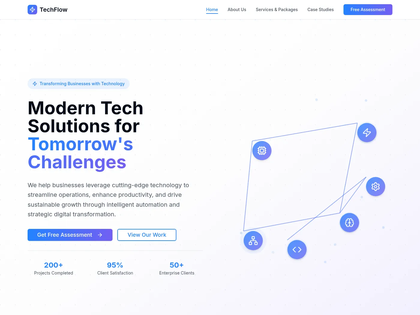 Tech Consulting Interactive Web Presence
