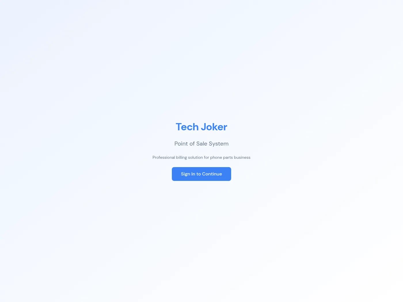 Tech Joker POS System for Phone Parts
