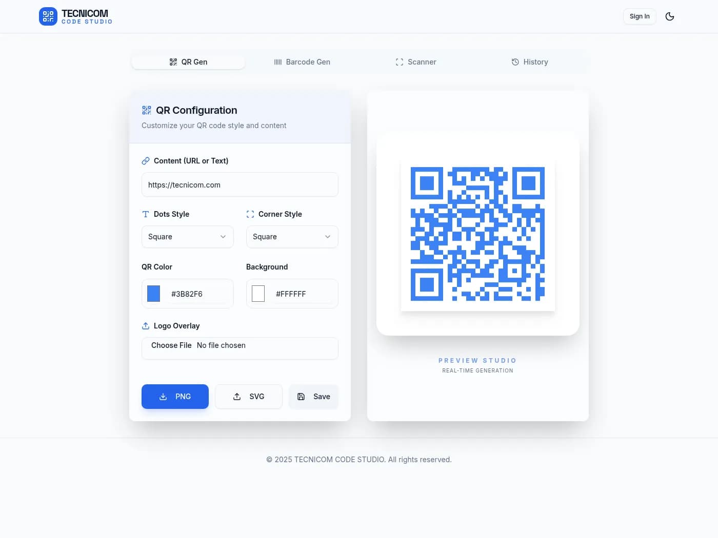 TECNICOM Code Studio