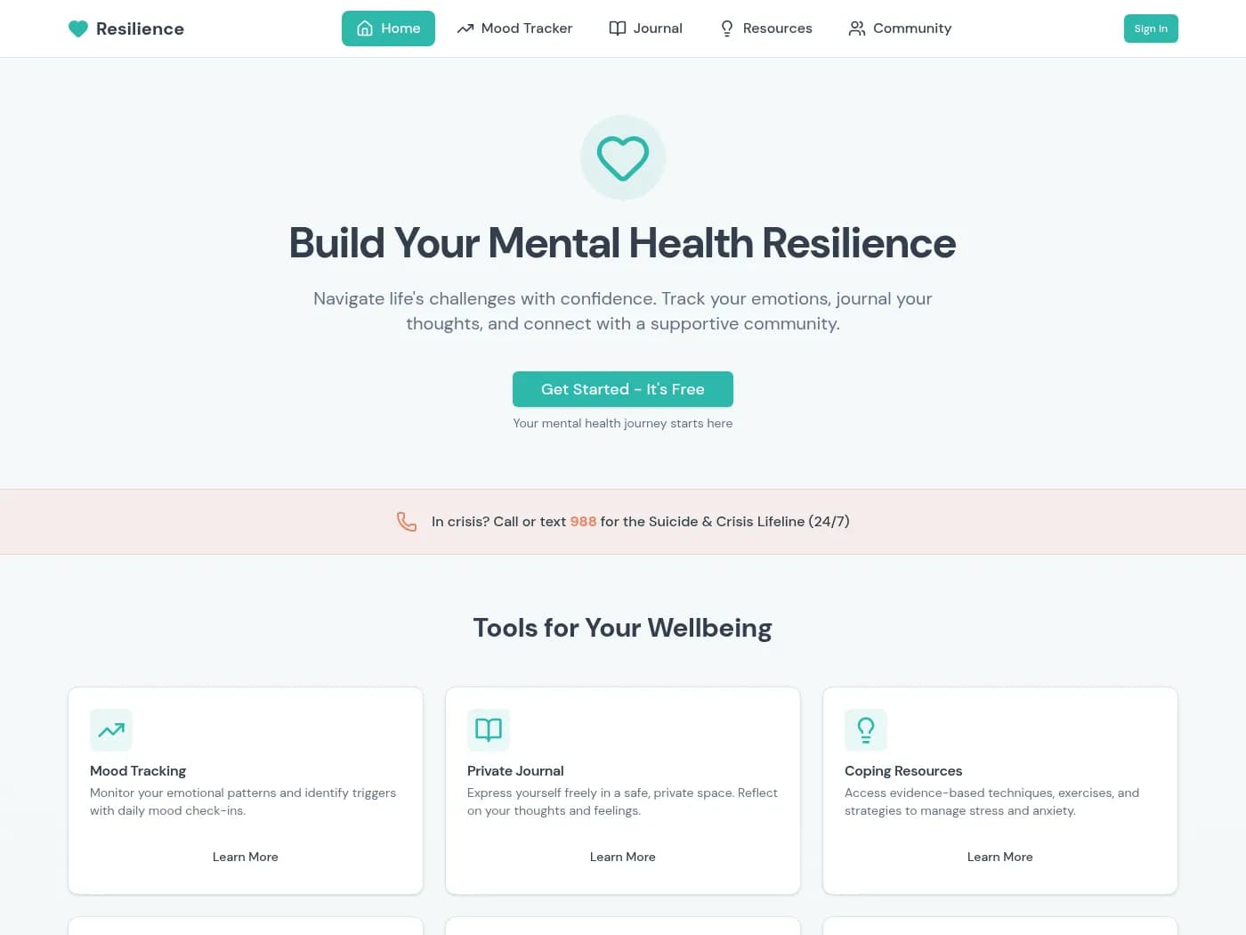 Teen Resilience App