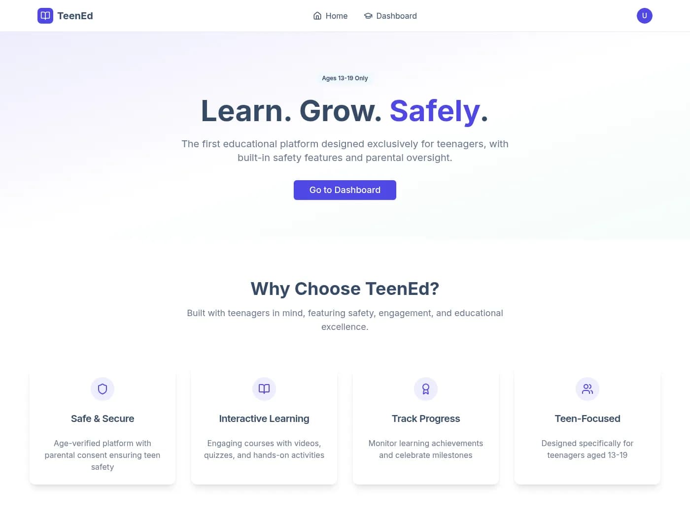 TeenEd: Safe Parental-Consent EdTech Platform for Teens