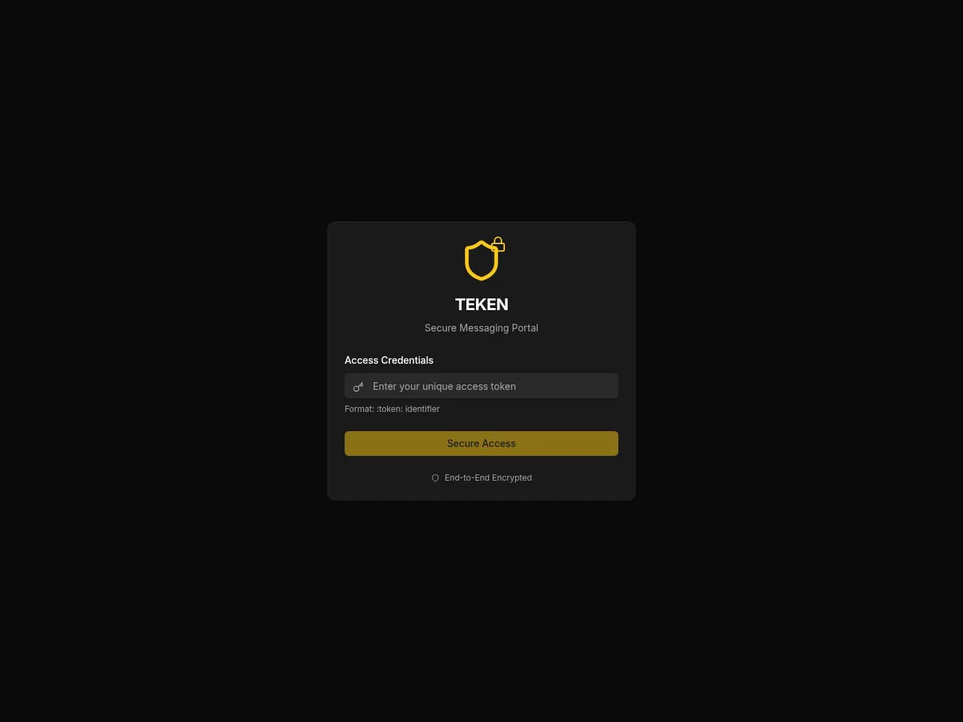 Teken Secure Messaging Portal