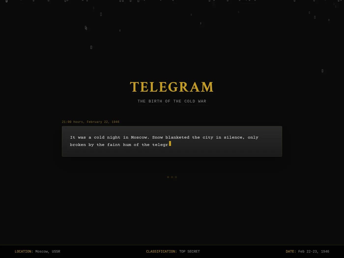 Telegram: The Birth of the Cold War