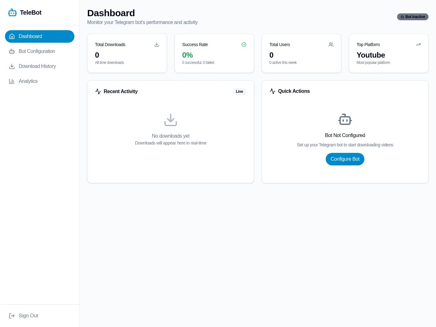 Universal Social Media Clip Downloader Telegram Bot