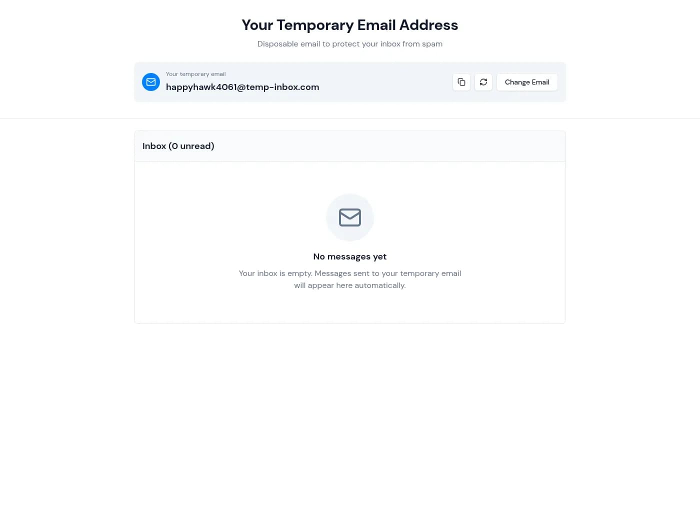 Instant Temporary Email Service
