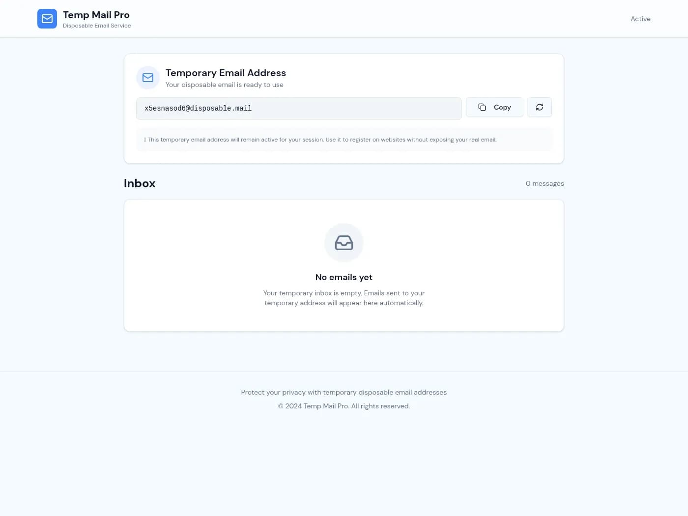 Temp Mail Professional