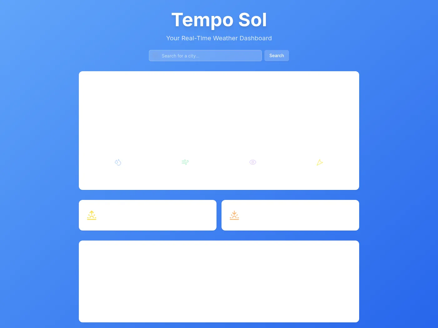 Tempo Sol – Real-Time Local Weather Dashboard
