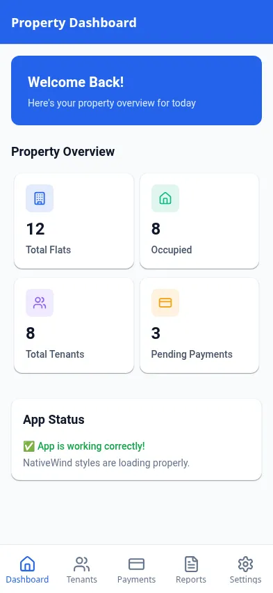Tenant & Flat Management Mobile App