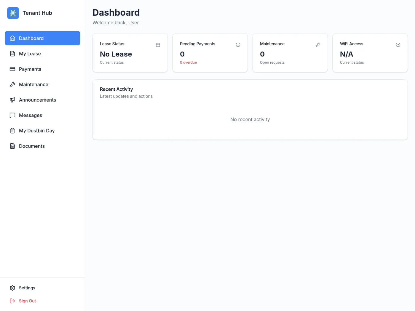 Tenant Hub – Comprehensive Tenant and Property Management Platform