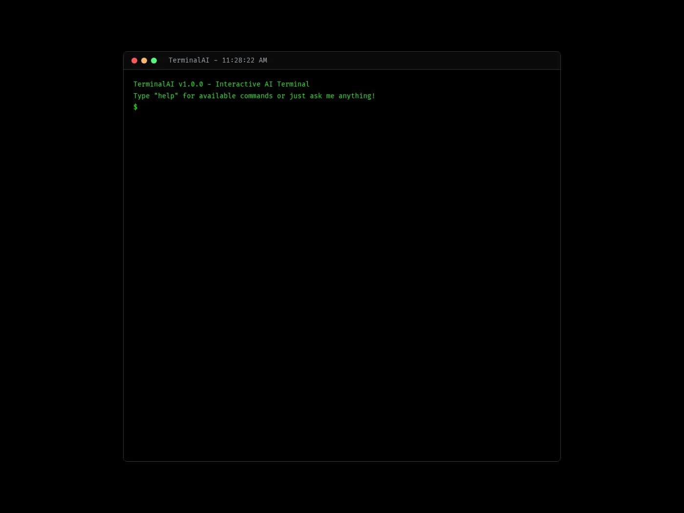TerminalAI: Interactive Terminal-Inspired AI Web Platform