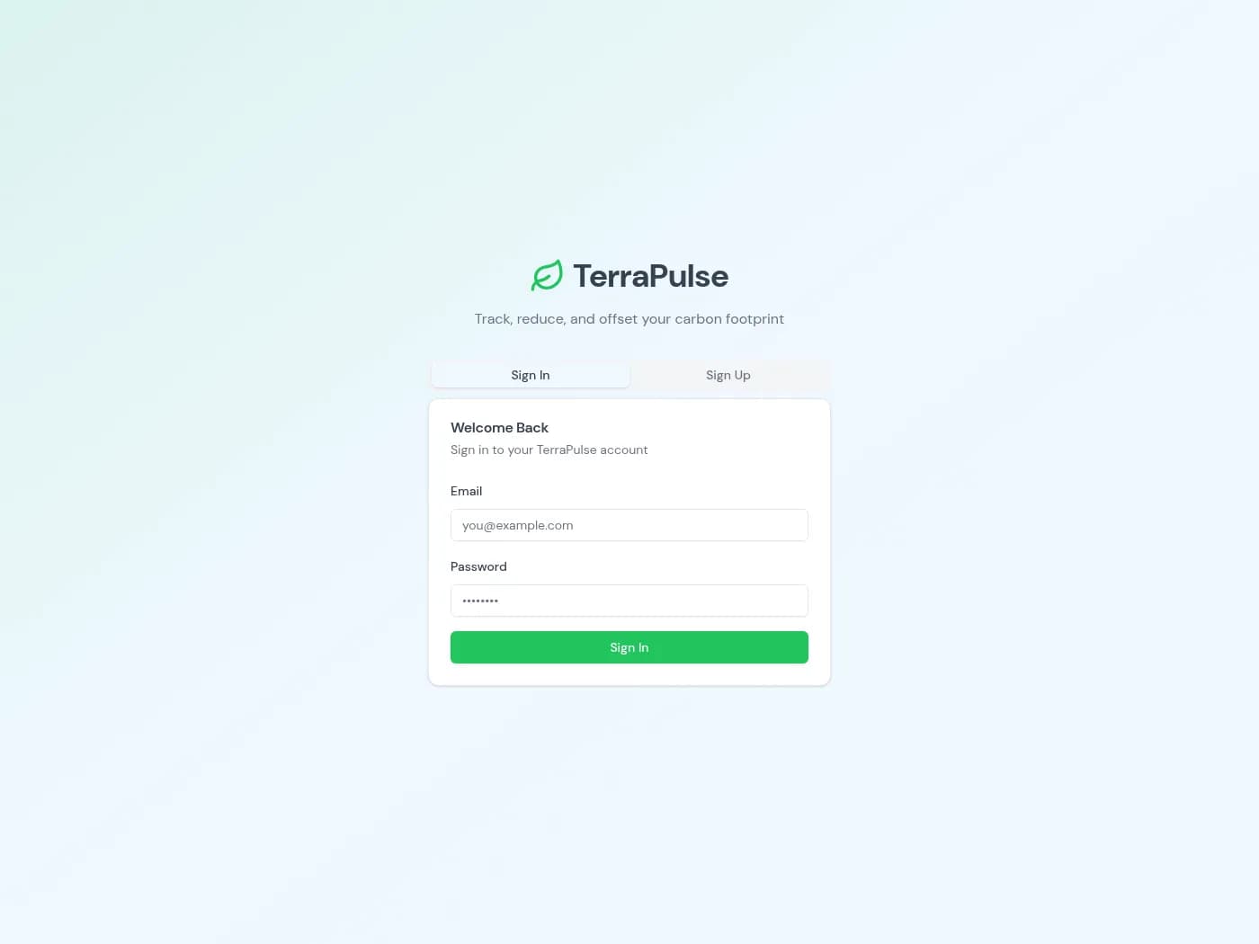 TerraPulse: Gamified Energy Monitoring and Carbon Offset Platform