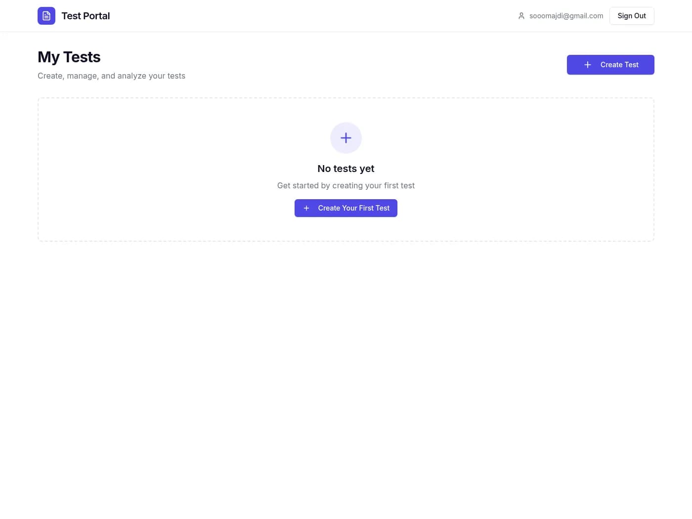 Test Project Portal