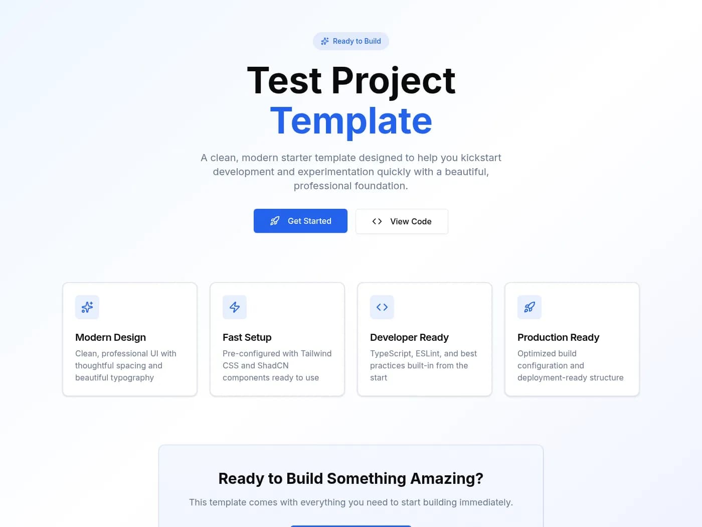 Test Project Template