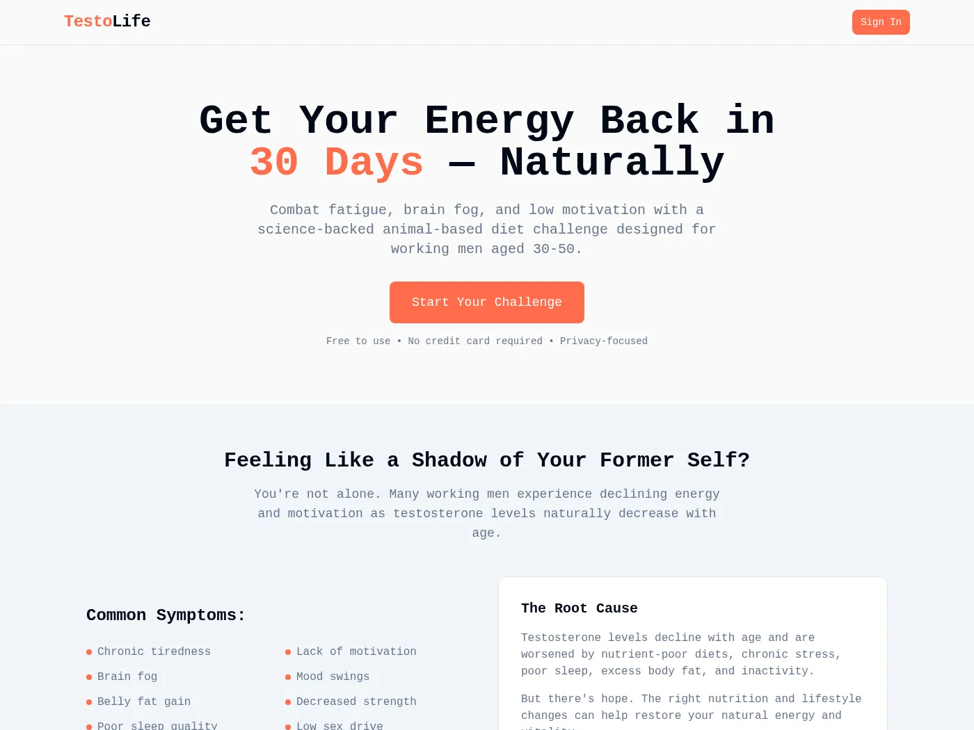 30 Day Testosterone Challenge