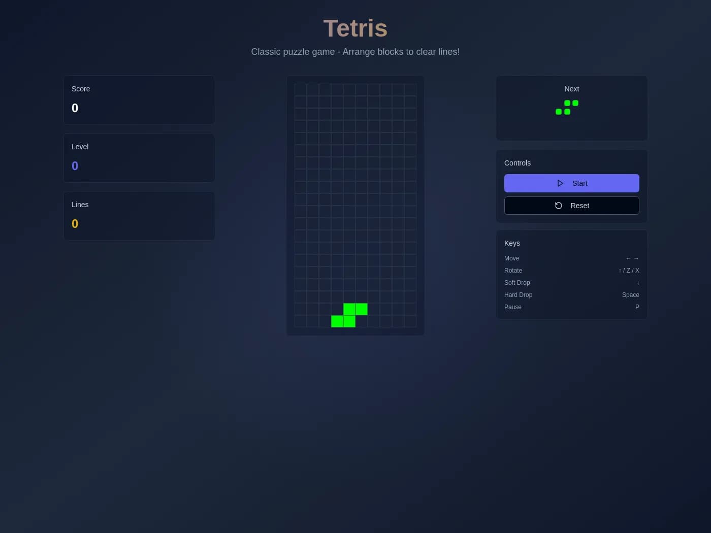Tetris Game