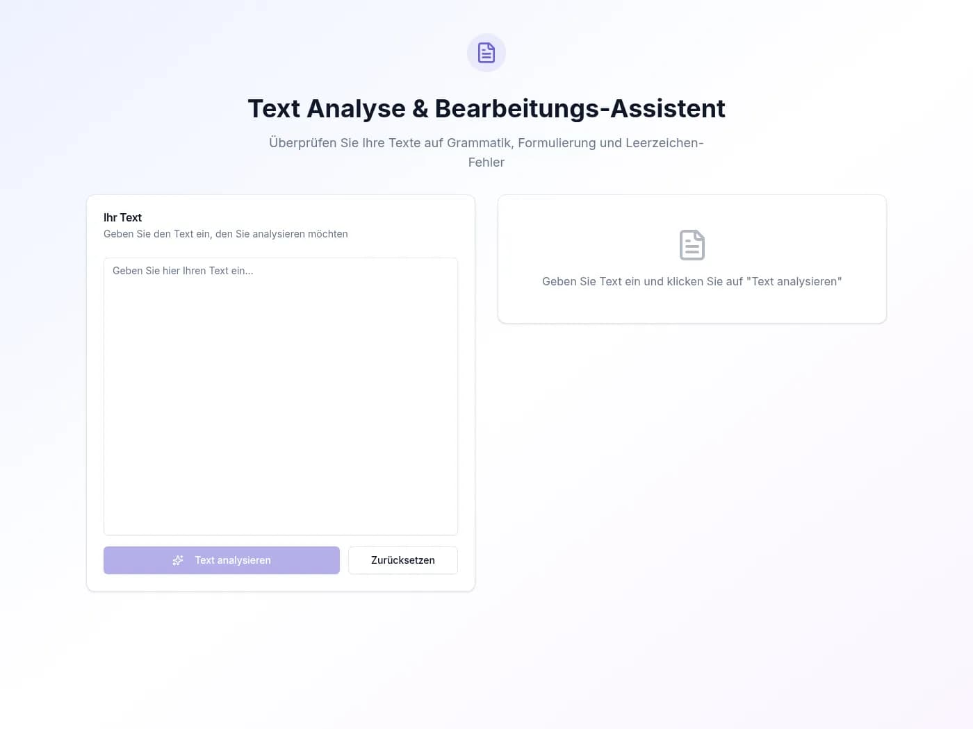 Text Analysis and Editing Assistant