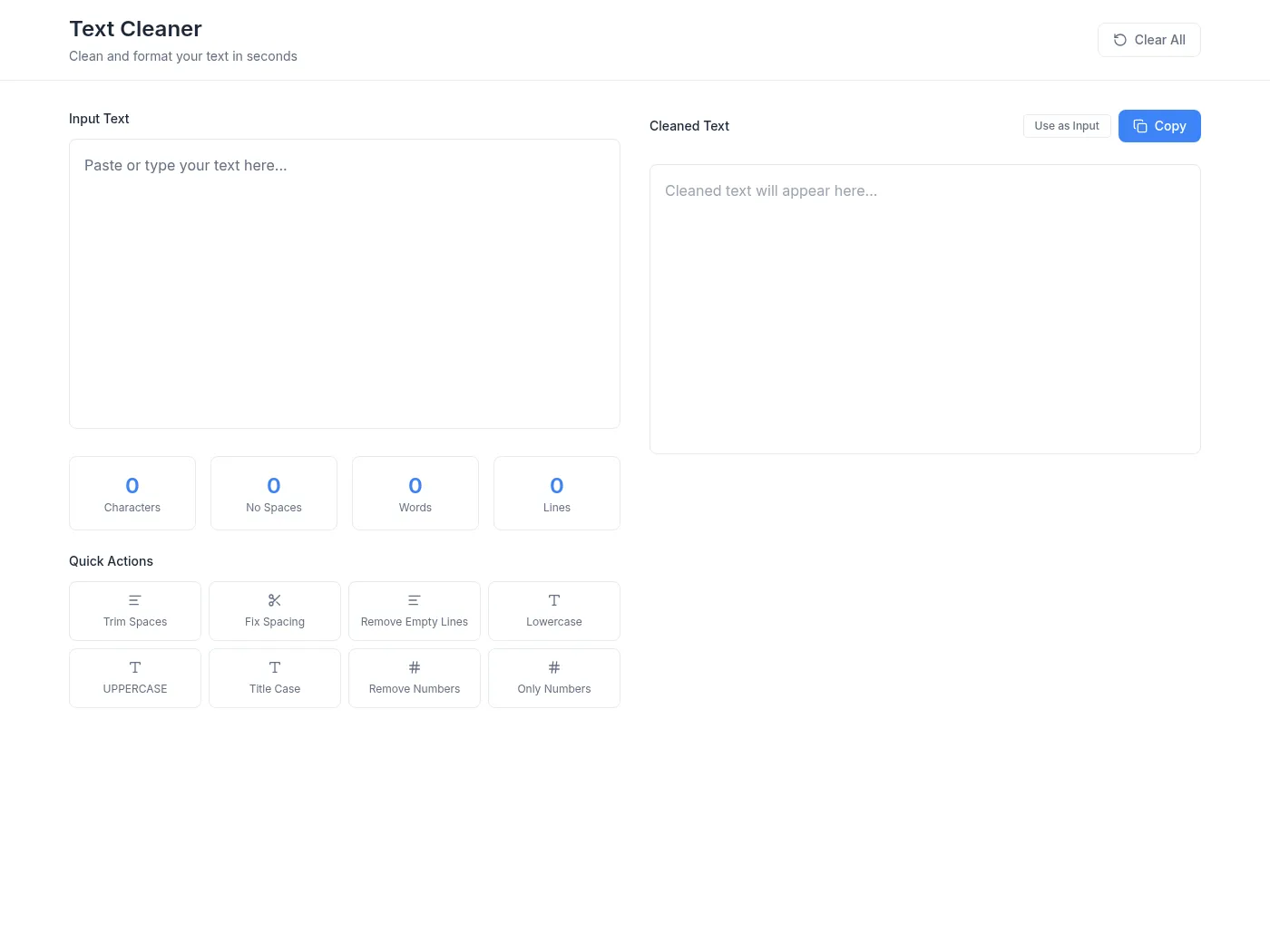 Text Cleaner Utility