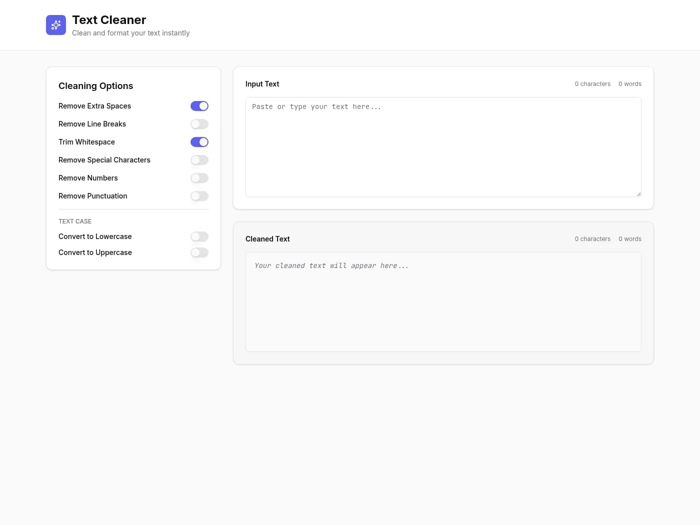 Text Cleaner