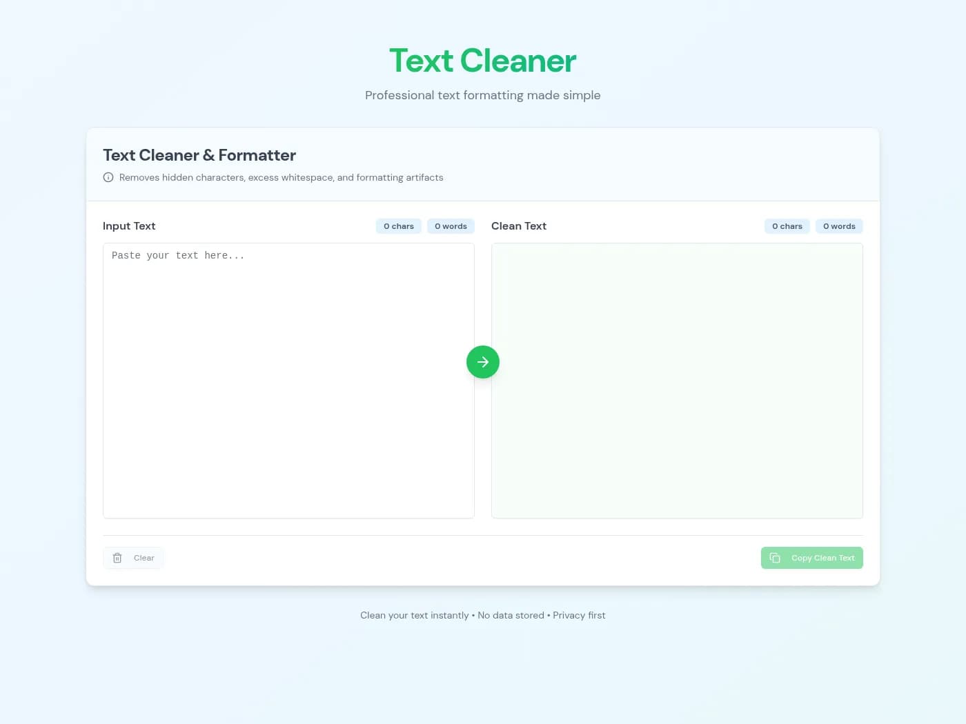 Text Cleaner and Formatter