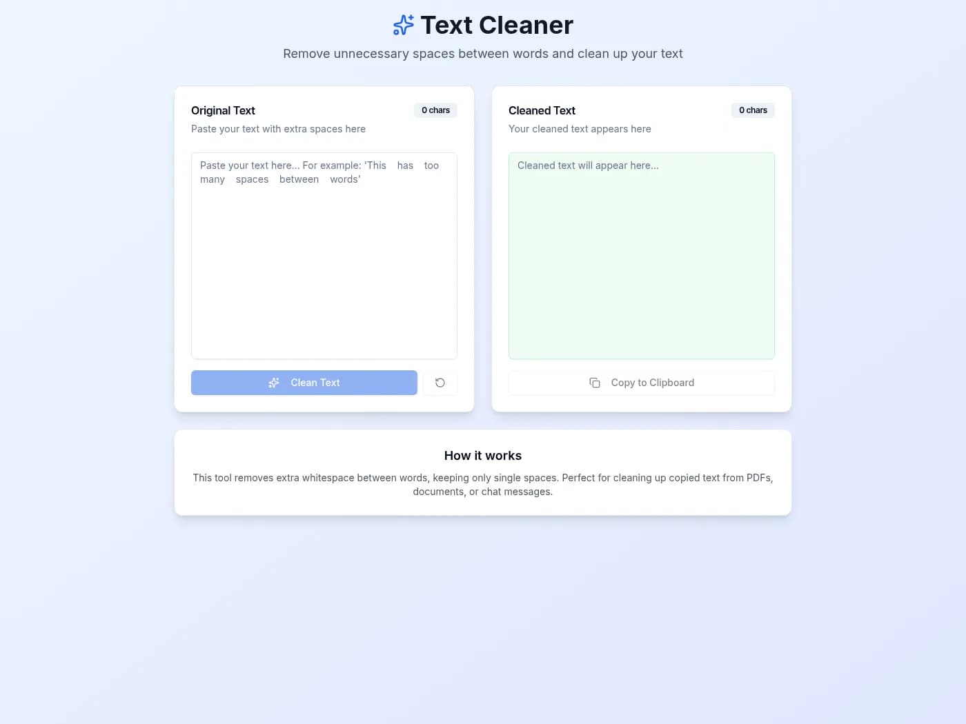 Text Cleaner Utility