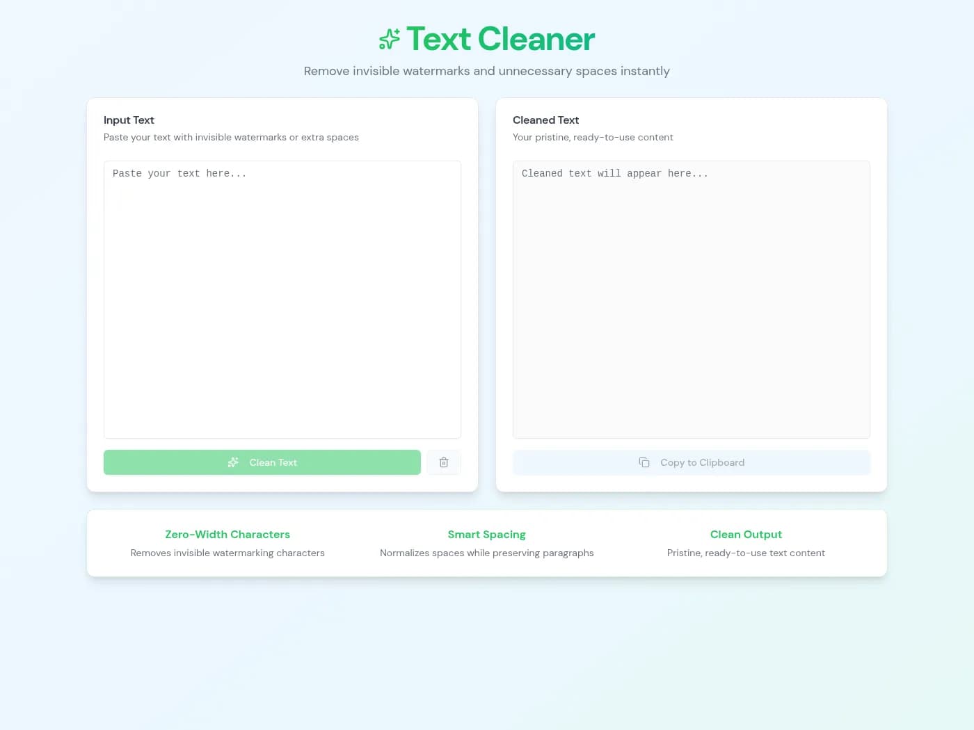 Text Cleaner and Invisible Watermark Remover