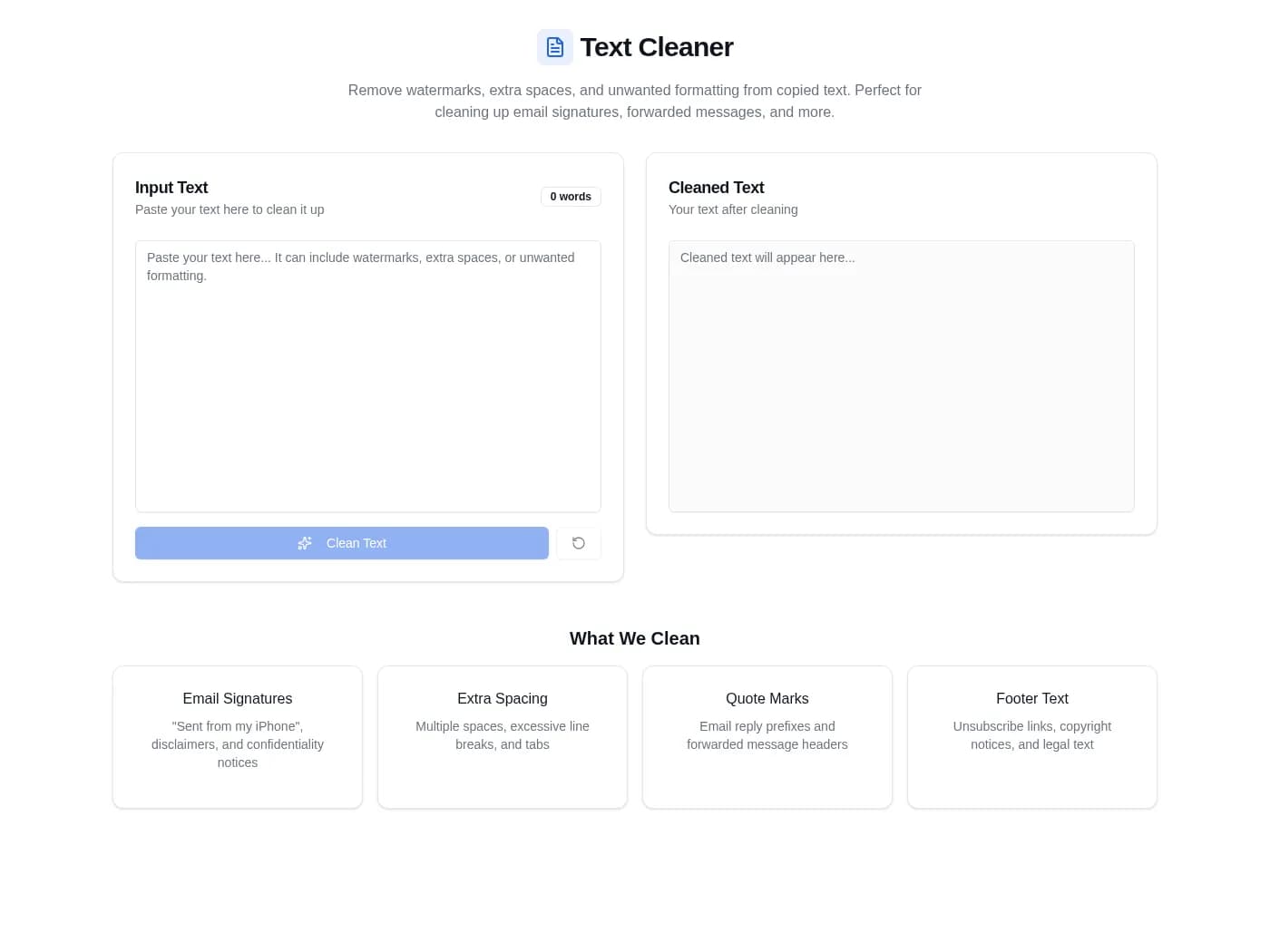 Text Cleaner & Watermark Remover