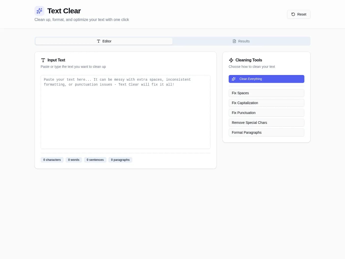 Text Clear