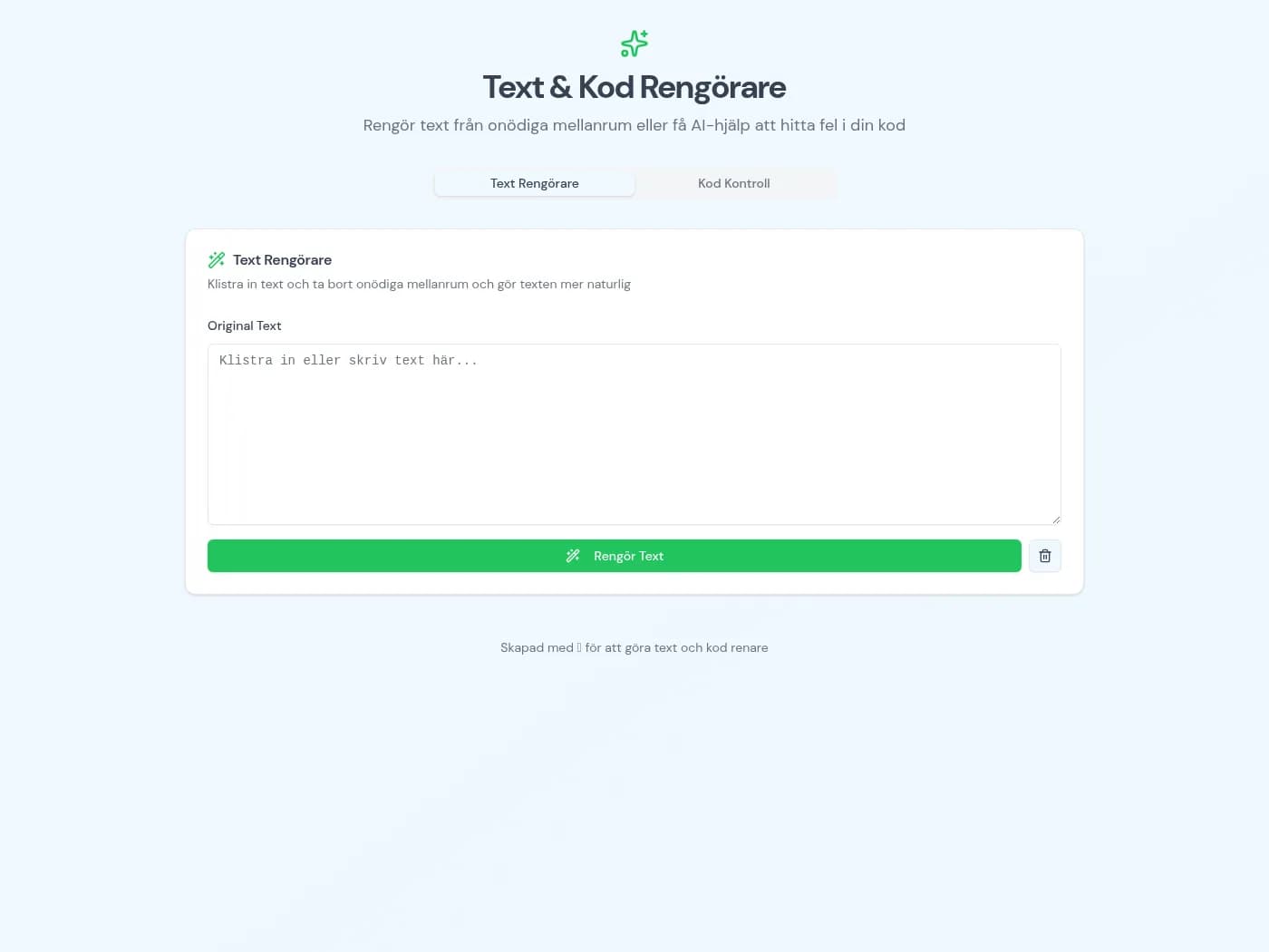 Text and Code Cleaner with AI Assistance
