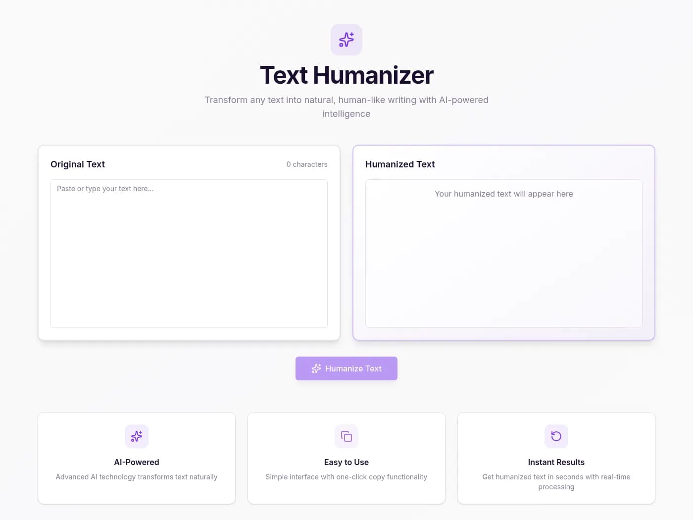 Text Humanizer – AI-Powered Human-Like Text Converter