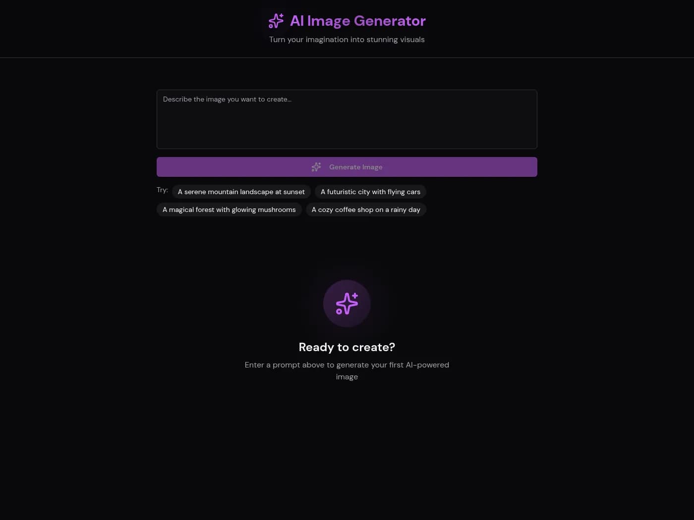 Text to Image Generator App