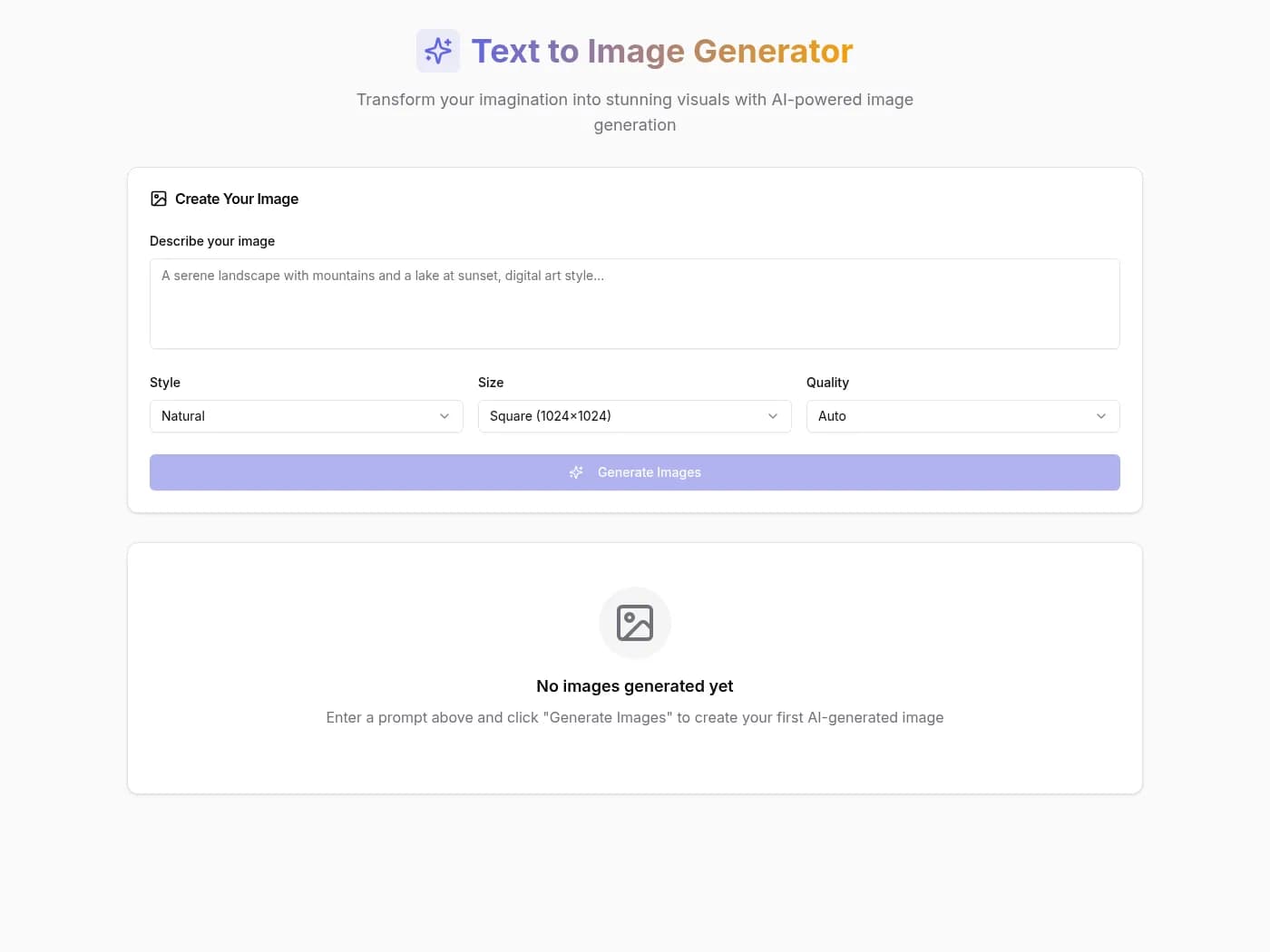 Text to Image Generator
