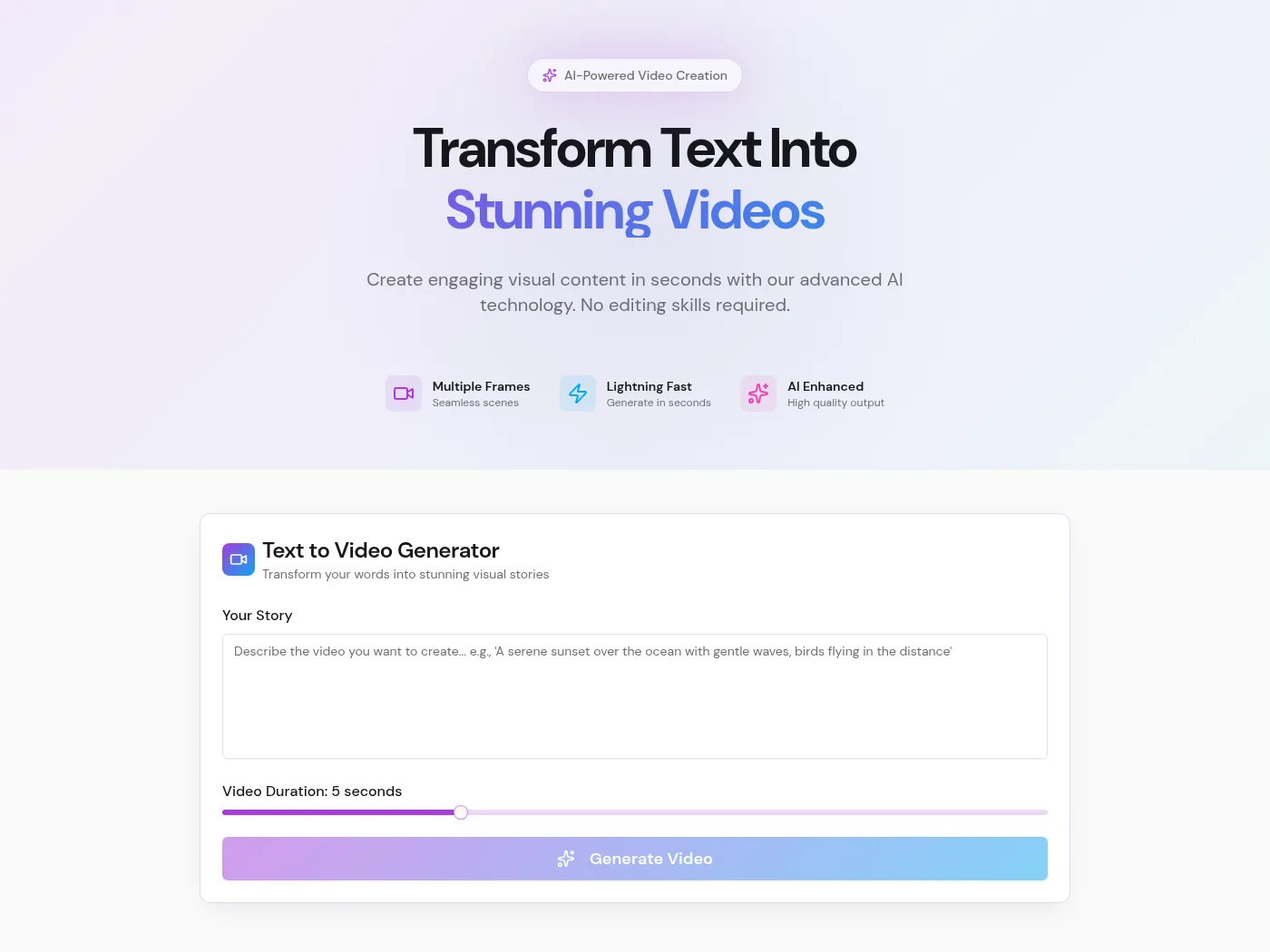 Text to Video Generator