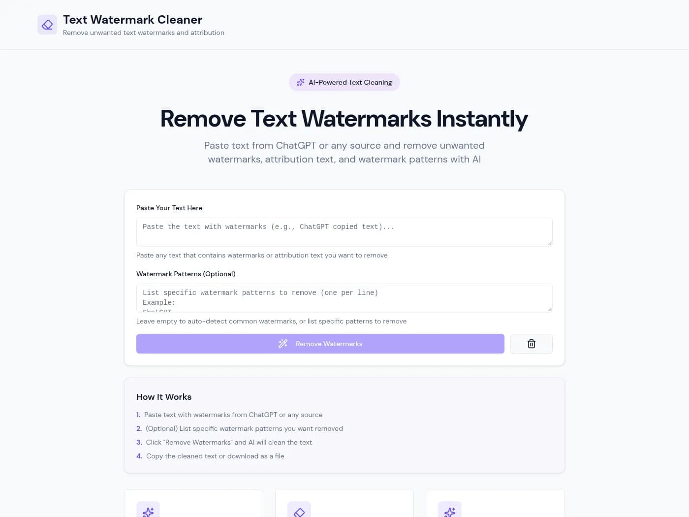 Text Watermark Cleaner