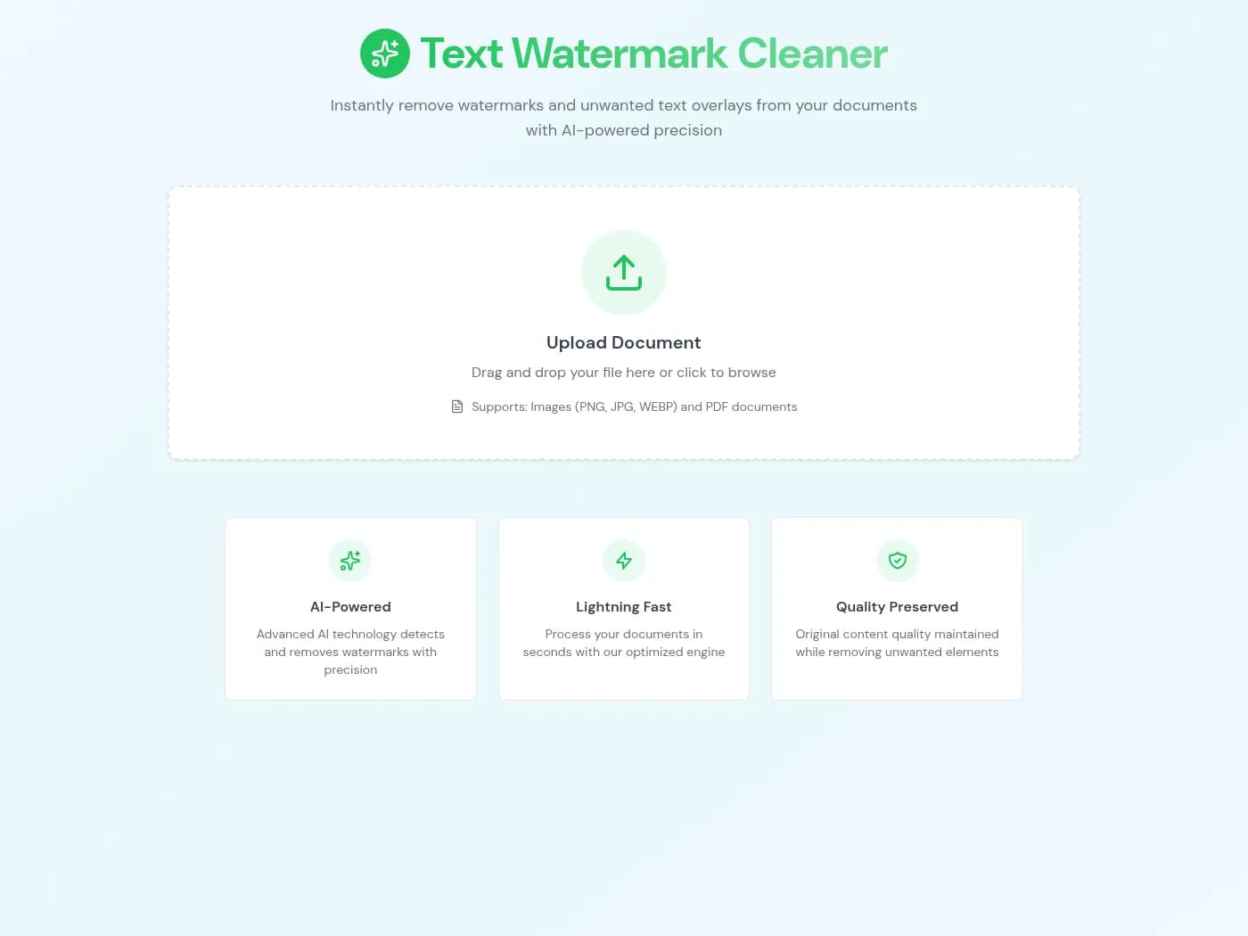 Text Watermark Cleaner