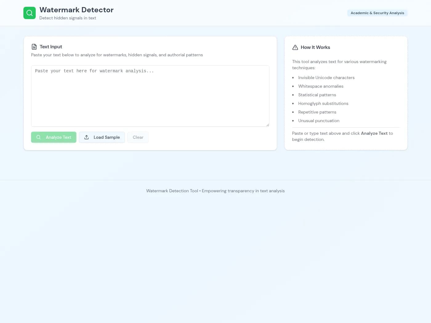 Text Watermark Detection Tool