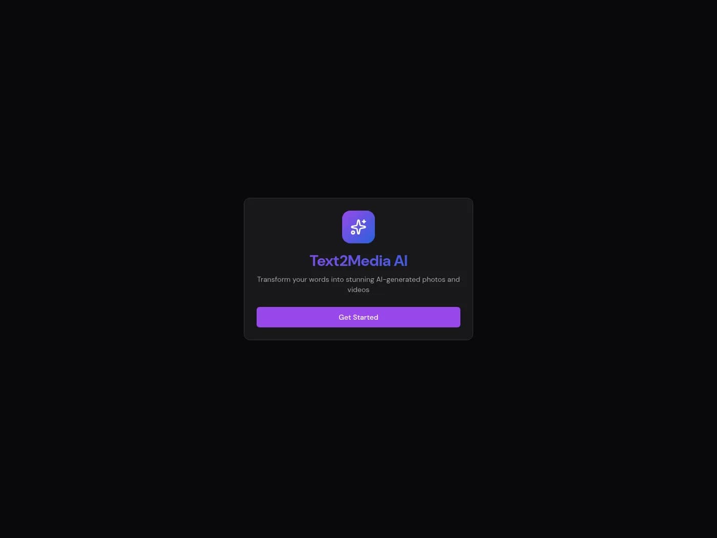 Text2Media AI Studio