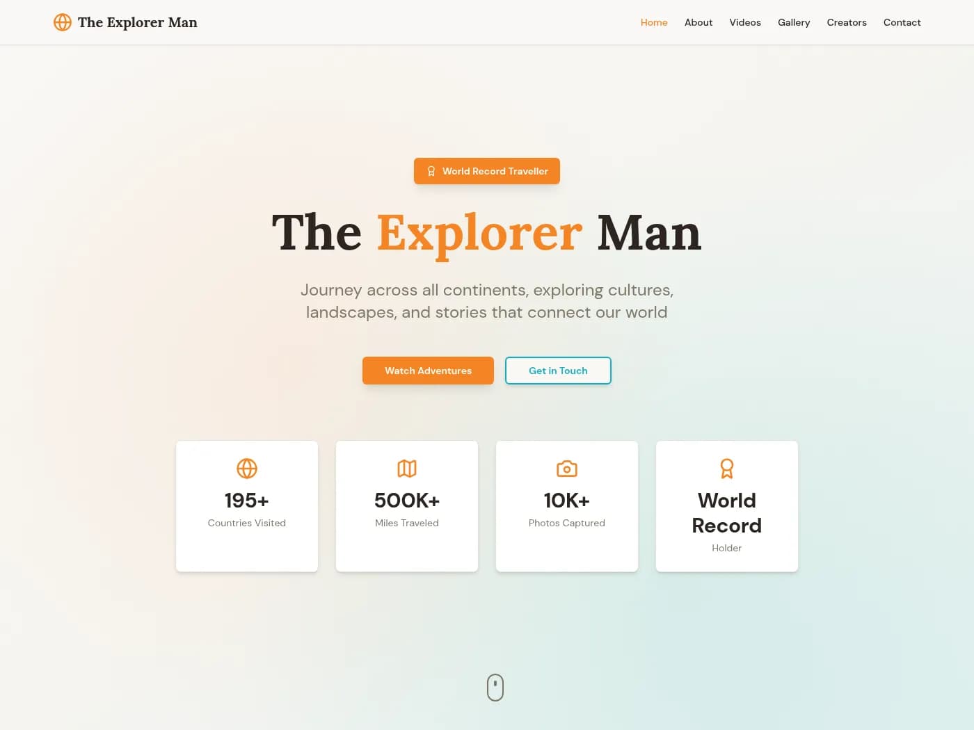 The Explorer Man – World Record Traveller Portfolio & Creator Hub