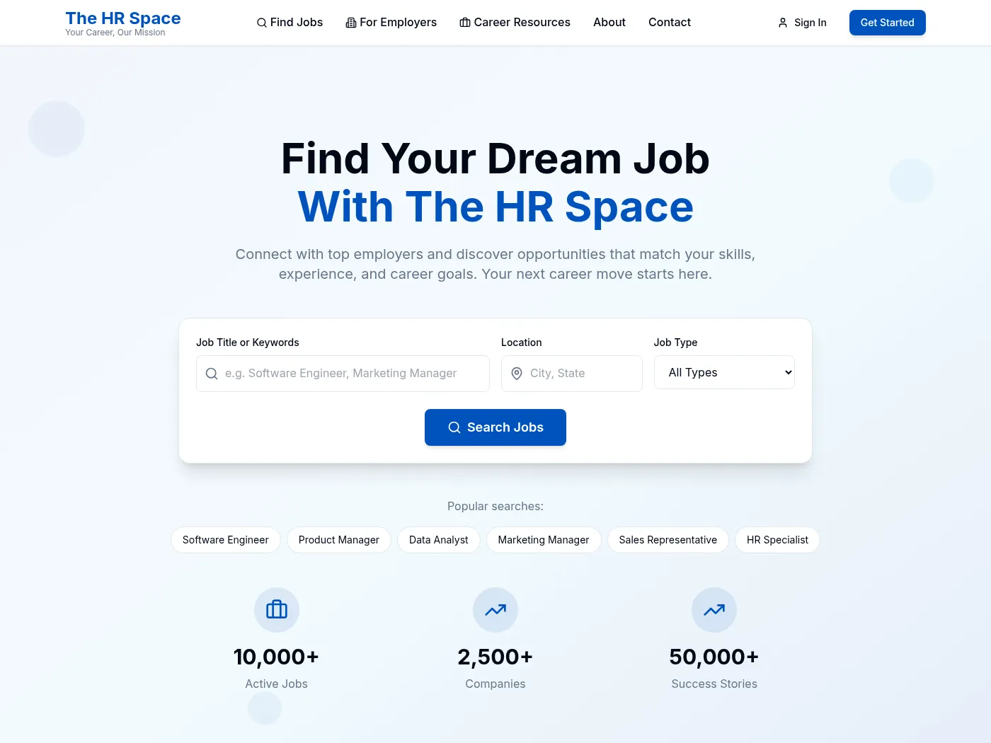 The HR Space - Professional HR Industry Website