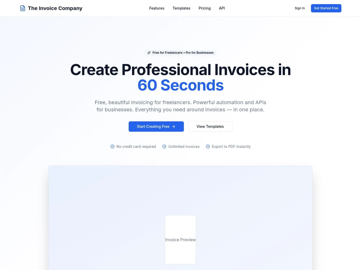 The Invoice Company: All-in-One B2B & Freelancer Invoicing Platform