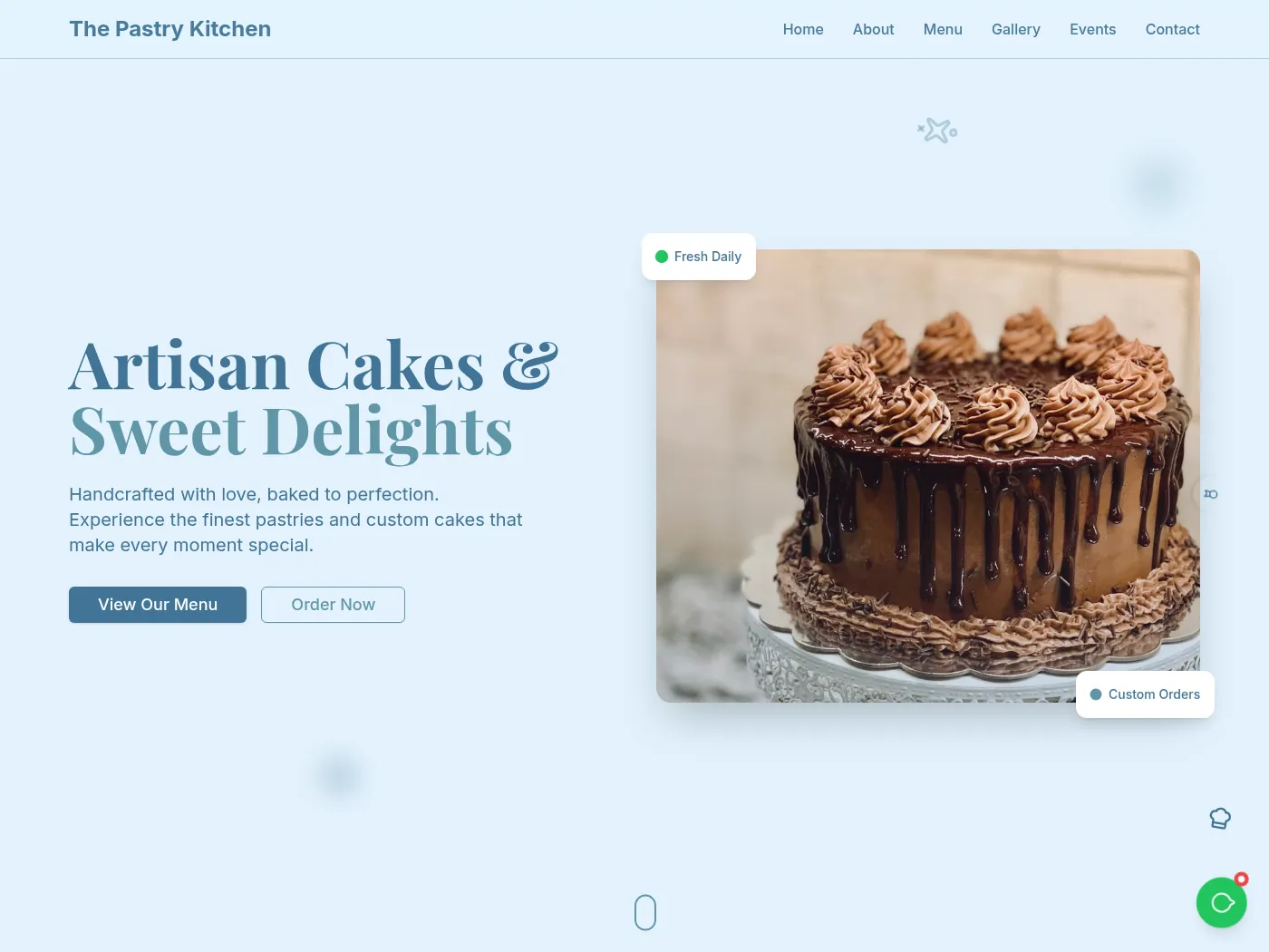 The Pastry Kitchen Premium Bakery Website