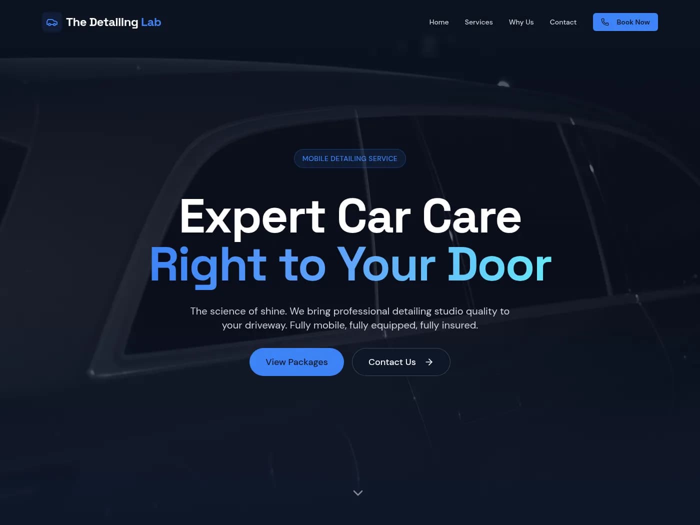 The Detailing Lab Website Redesign