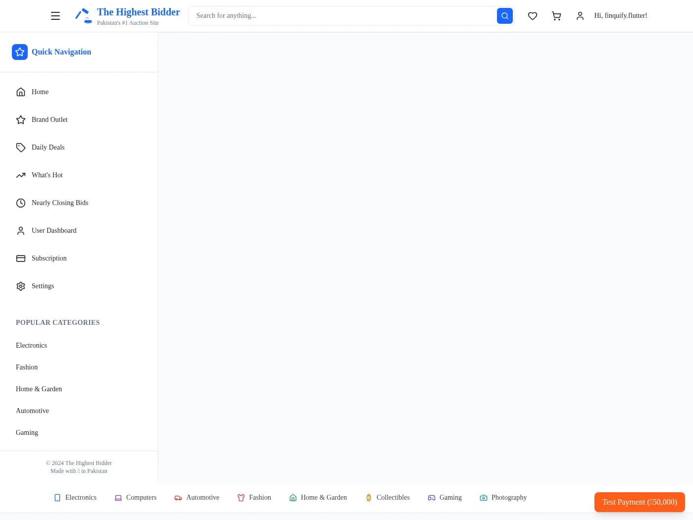 The Highest Bidder: eBay Clone with Integrated Payment Options