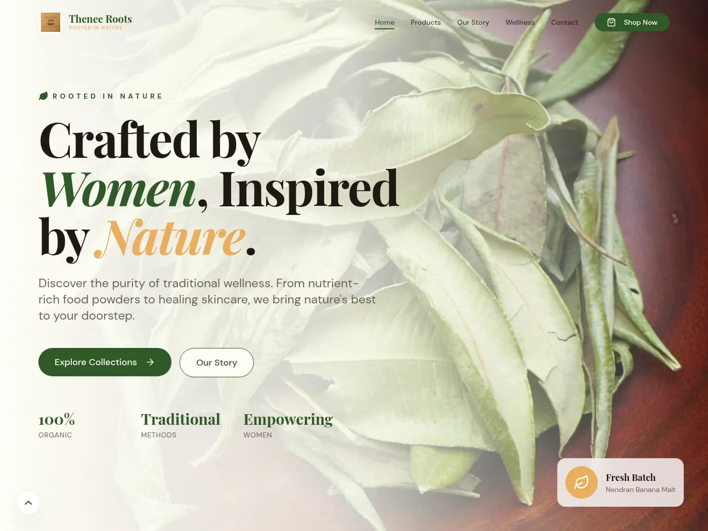 Thenee Roots Website