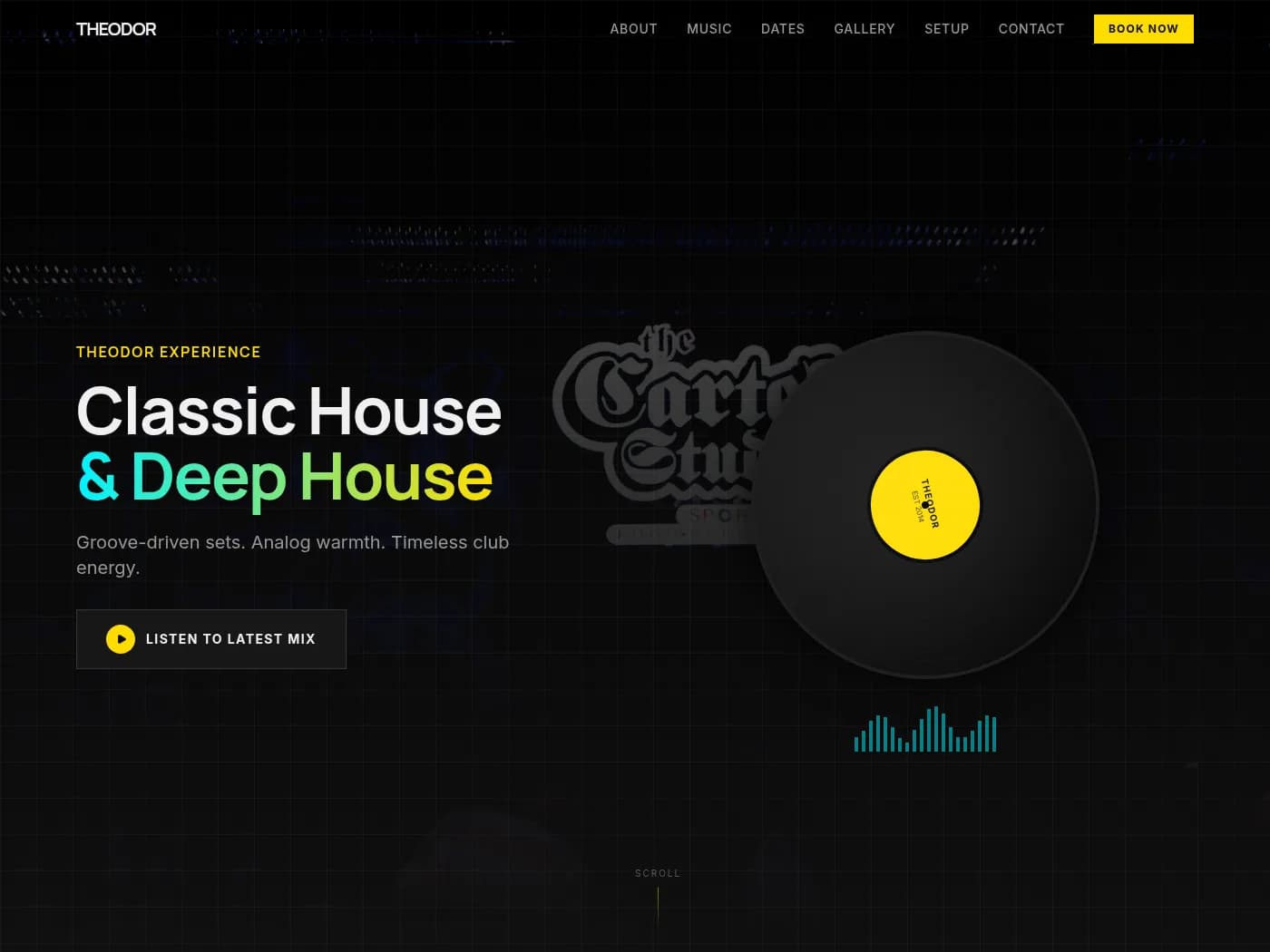 THEODOR Ableton-Style Classic House DJ Website