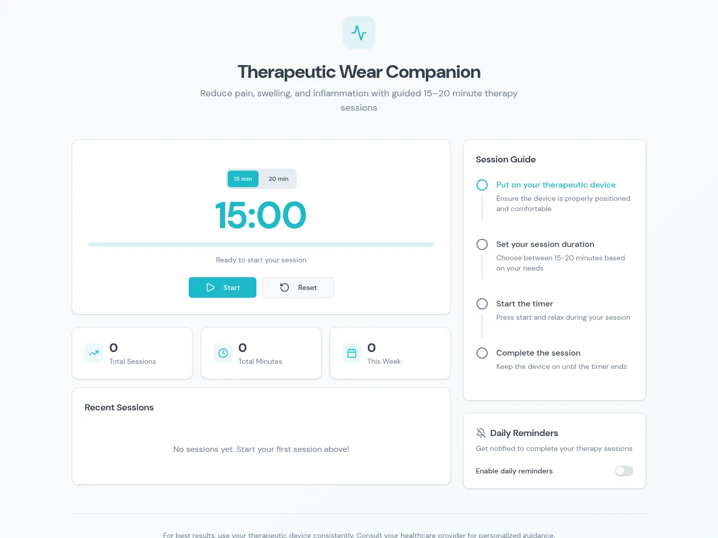 Therapeutic Wear Companion App