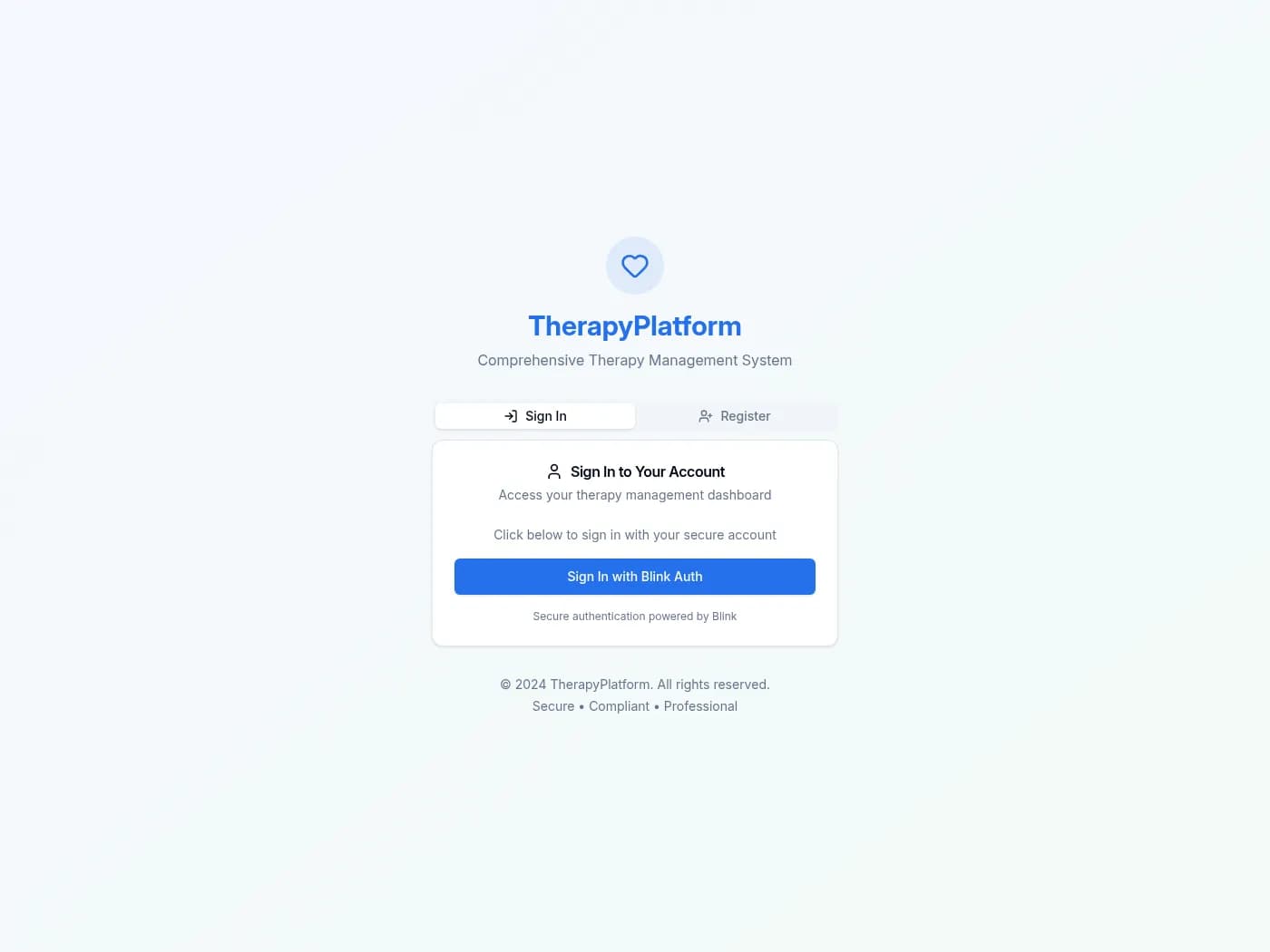 Comprehensive Therapy Management and Scheduling Platform