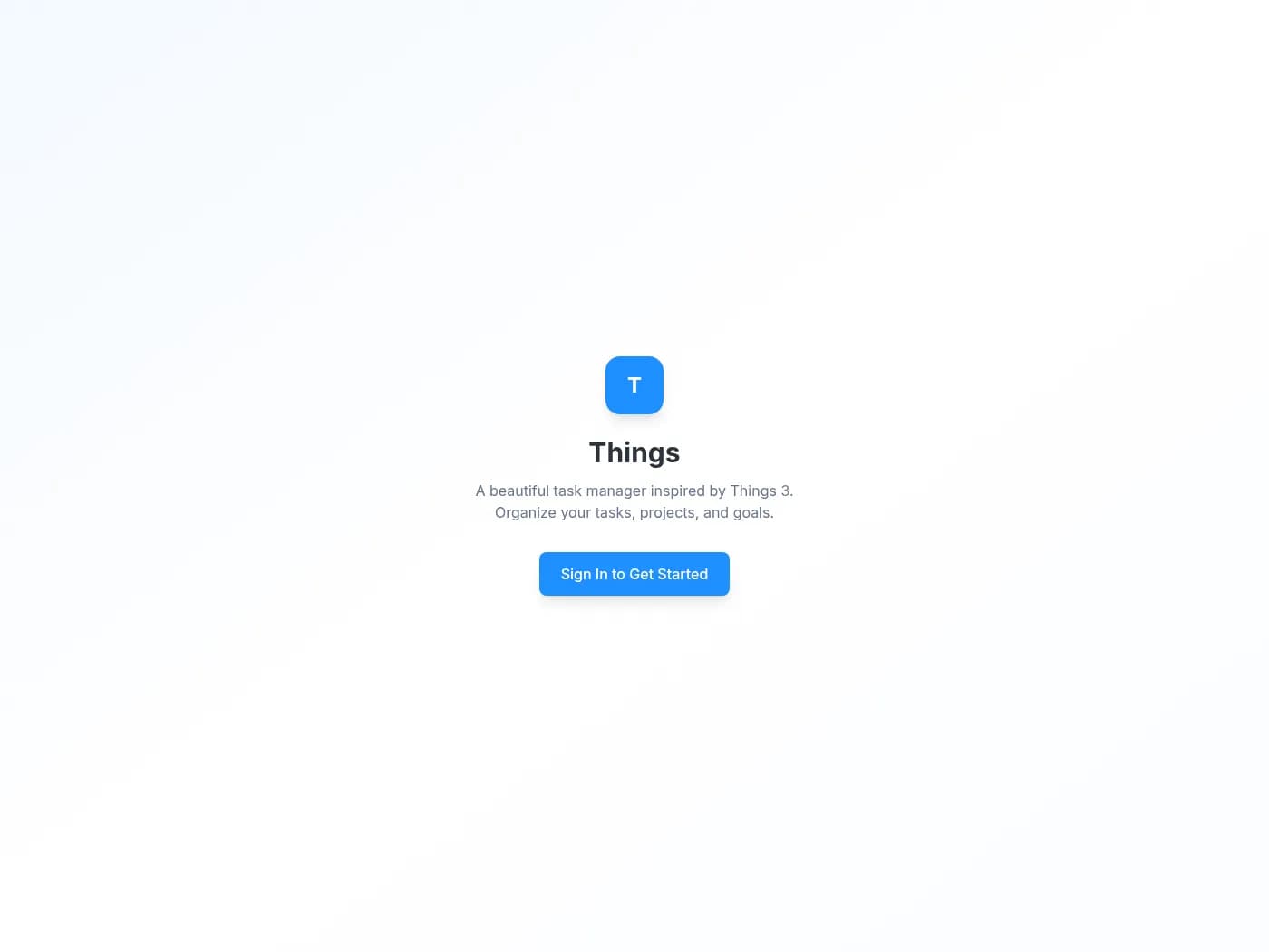 Things 3 Clone - Modern Task Manager Web App