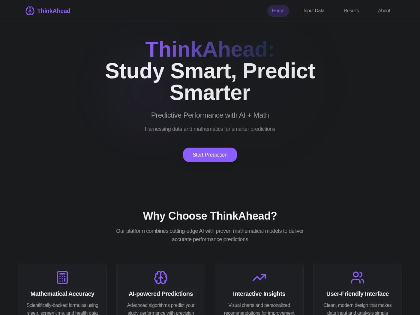 ThinkAhead: AI-Powered Student Performance Predictor