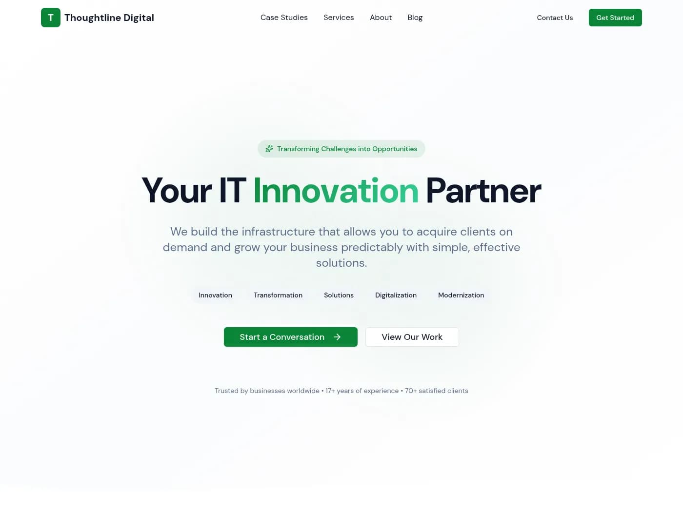 Thoughtline Digital Modern Portfolio Website